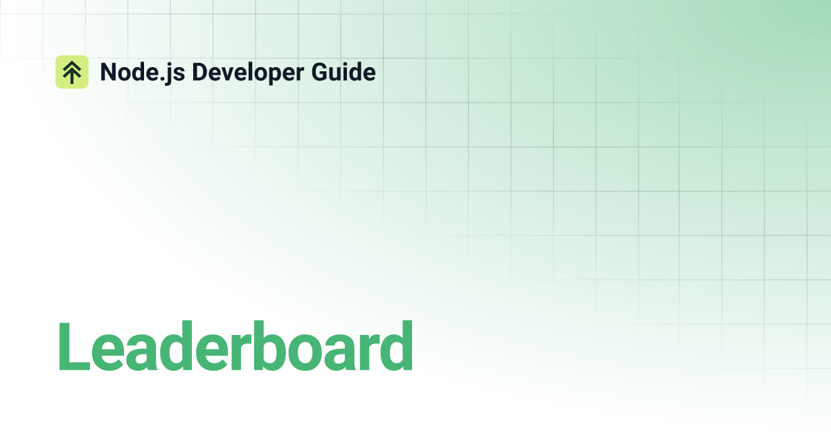 Leaderboard Nodejs Developer Guide 