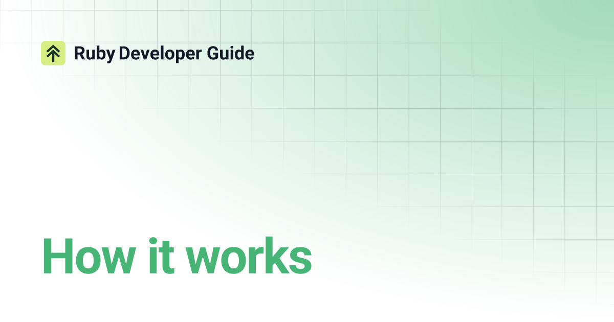 How it works | Ruby Developer Guide
