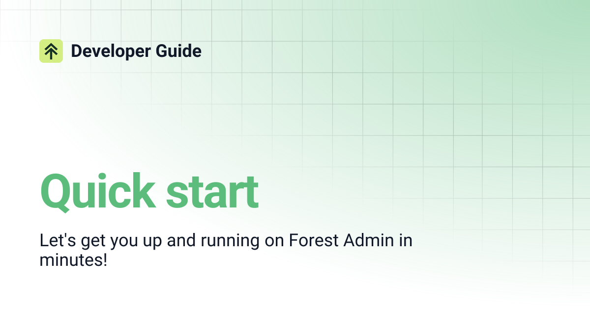 Quick start | Developer Guide