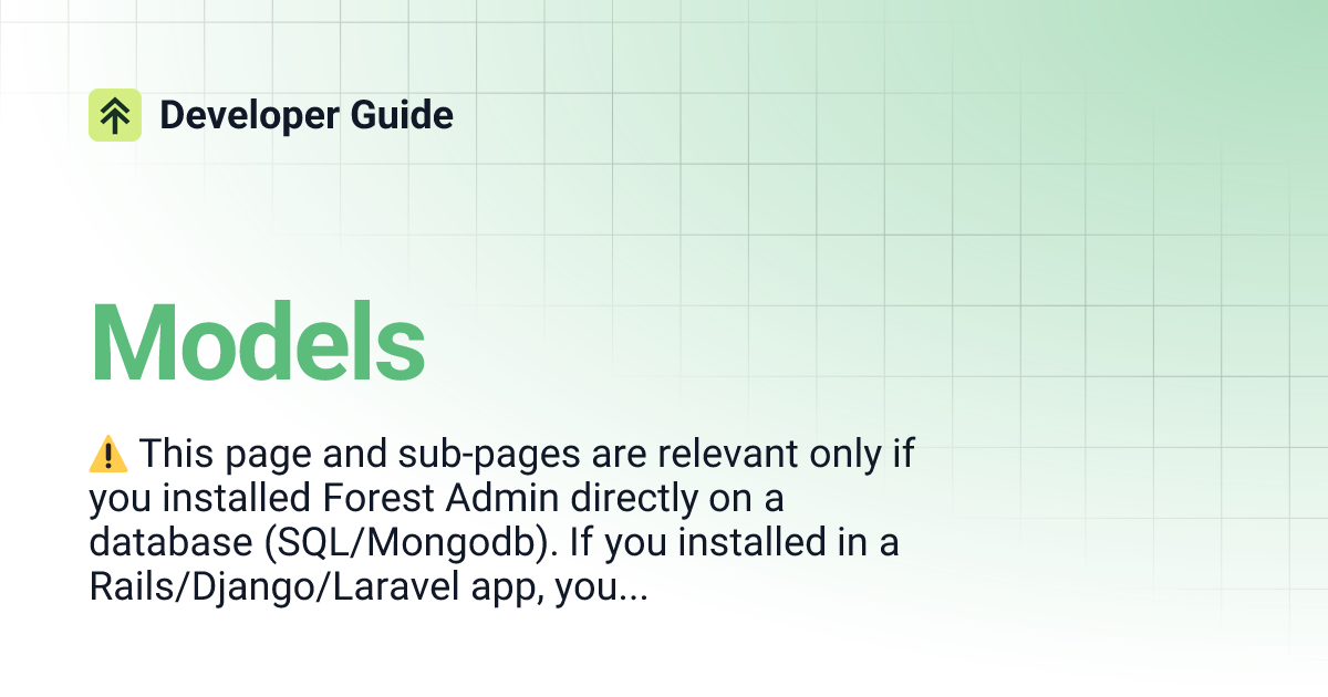 Models | Developer Guide